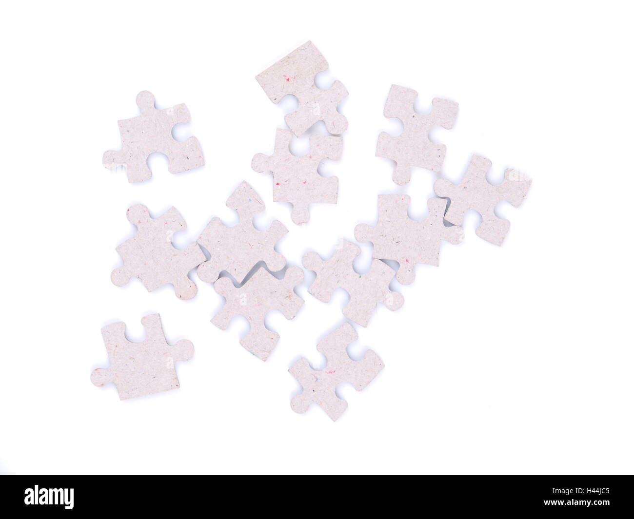 Puzzle on a white background Stock Photo - Alamy