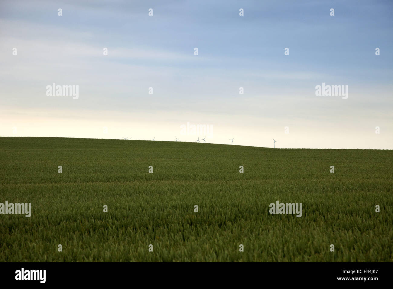 Scenery, wind turbines, wind power Stock Photo - Alamy