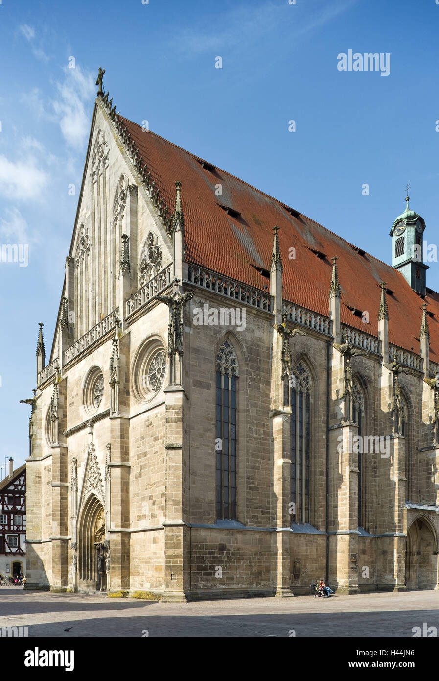 Germany, Baden-Wurttemberg, Swabian Gmünd, holy cross Münster, southwest, church, hall church ...