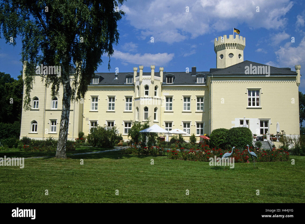 North Germany, high village, castle high village, hotel Stock Photo - Alamy