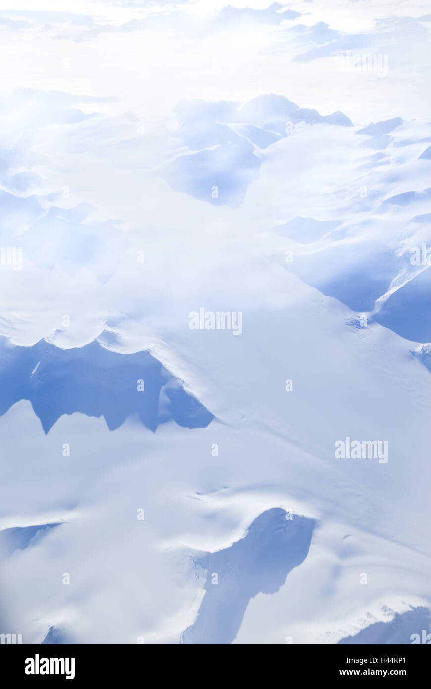 Greenland, mountains, snow, aerial shots Stock Photo - Alamy