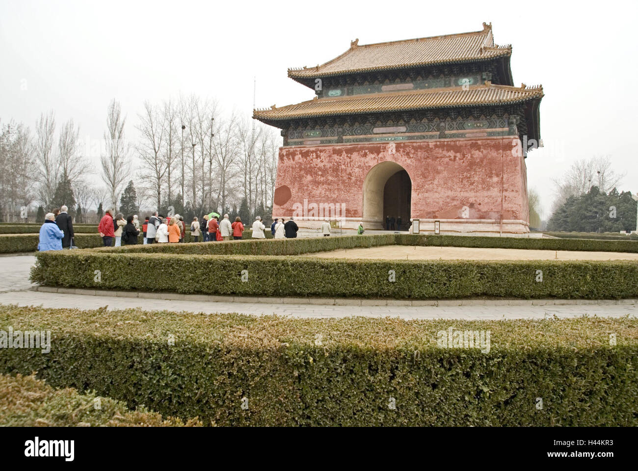 China, Ming tombs, Ming-Shisan-Ling, stele pavilion, park, Asia ...
