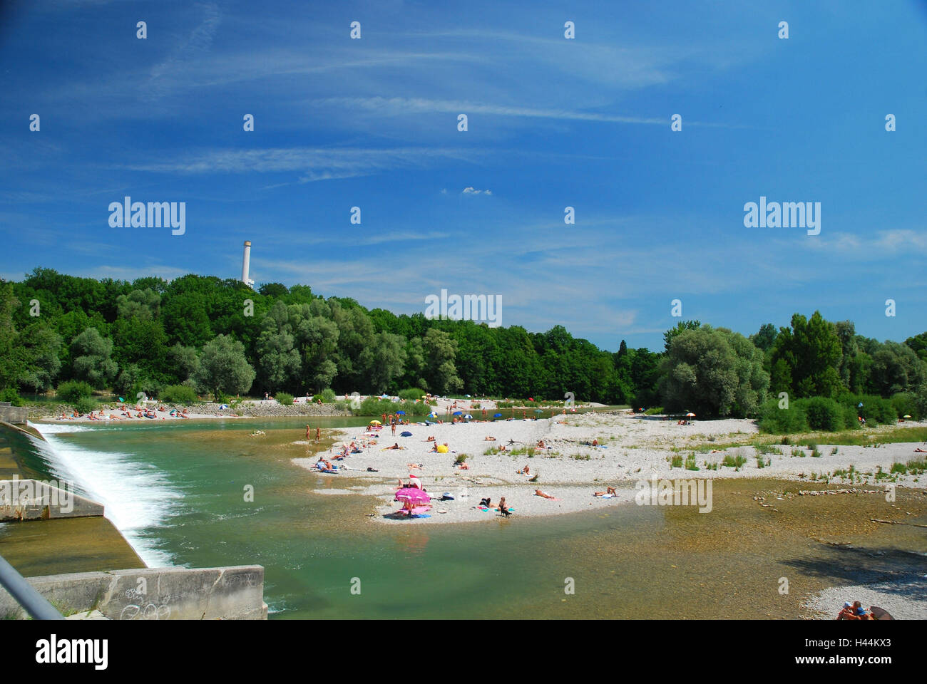 Flaucher area munich leisure hi-res stock photography and images - Alamy