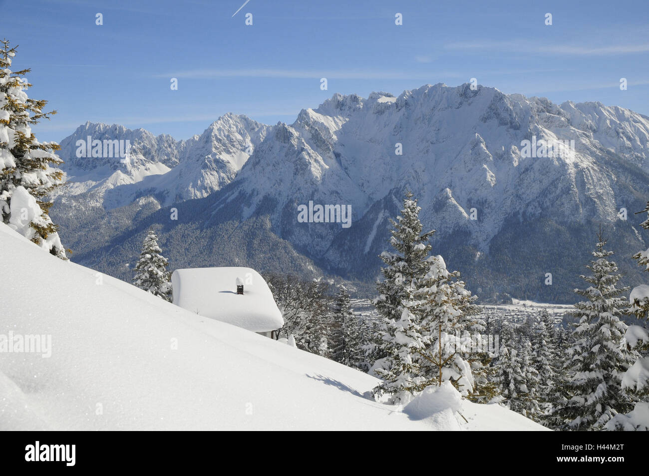 Germany, Bavaria, Werdenfels, Isar valley, Mittenwald, Kranzberg ...