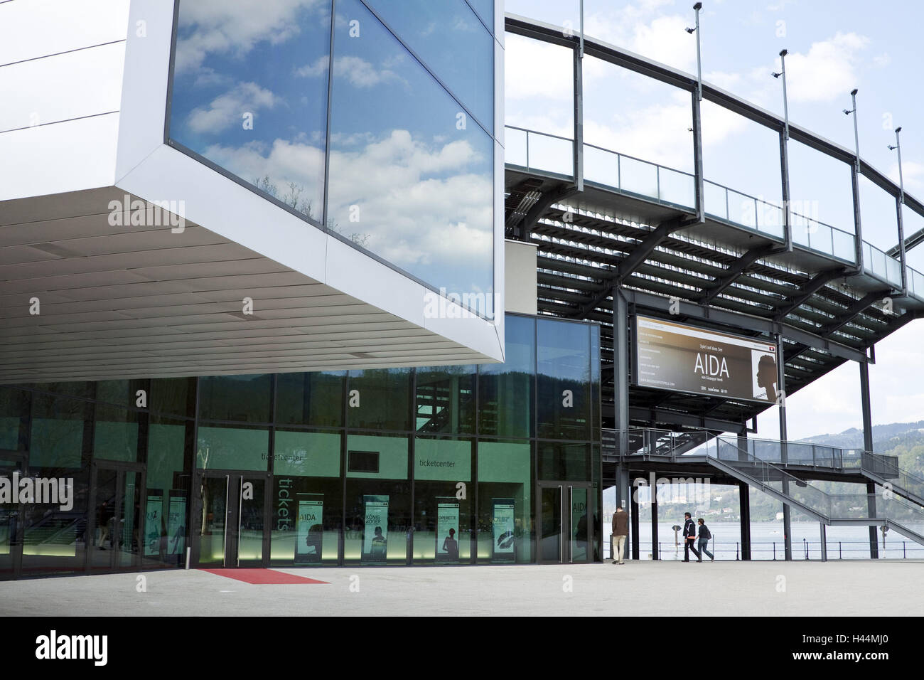 Austria, Bregenz, festival performance house, outside, Vorarlberg ...