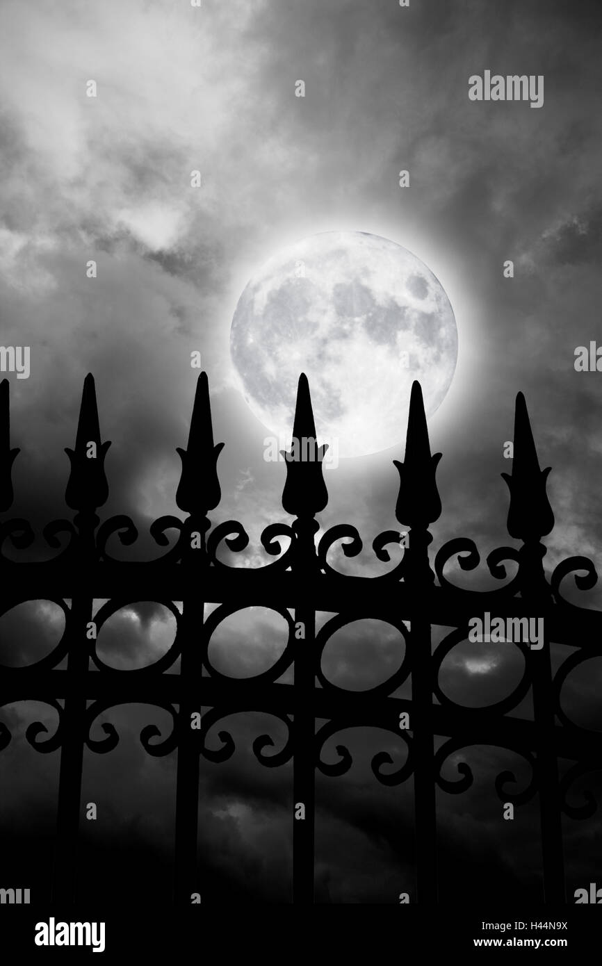 Wrought Iron Gate Night High Resolution Stock Photography and Images ...