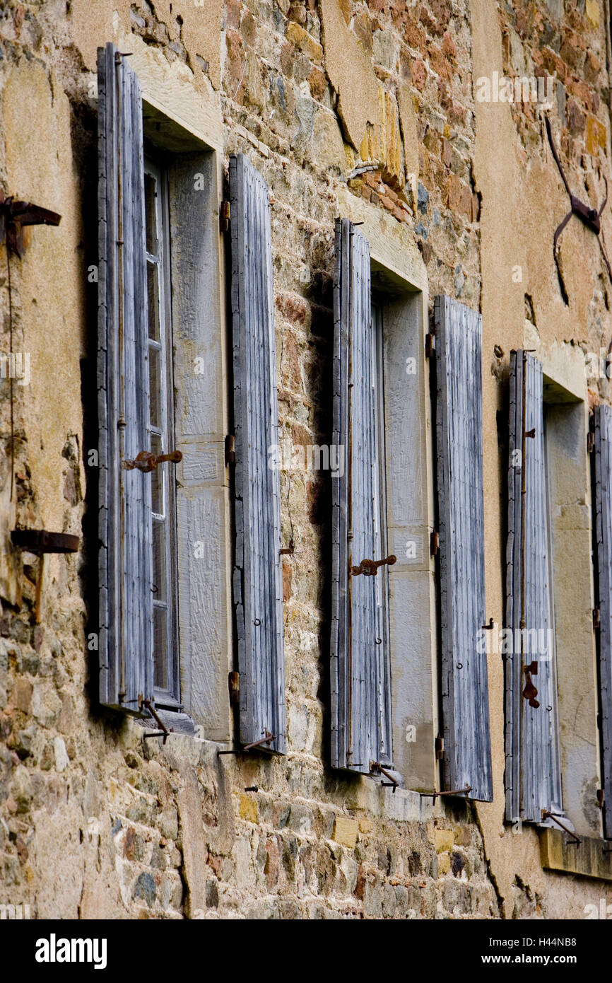 Lock, outside wall, window front Stock Photo - Alamy
