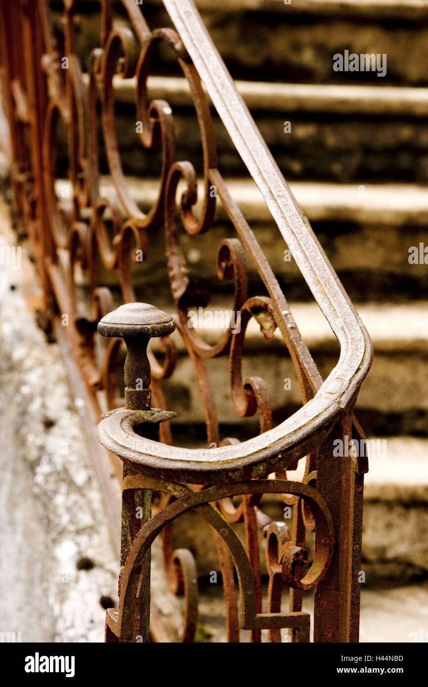 Stone steps wrought iron railings hi-res stock photography and images ...