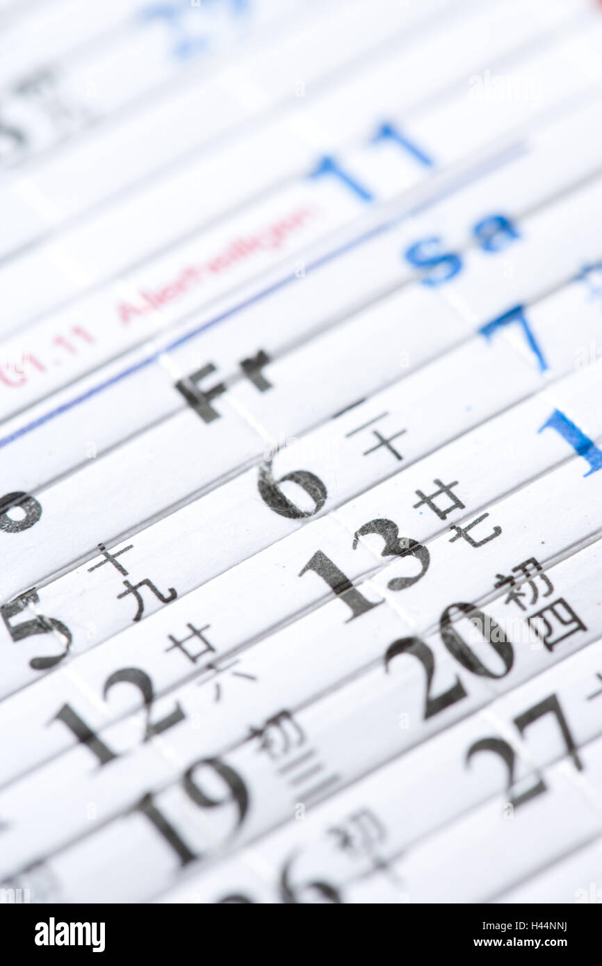 Chinese calendars hi-res stock photography and images - Alamy