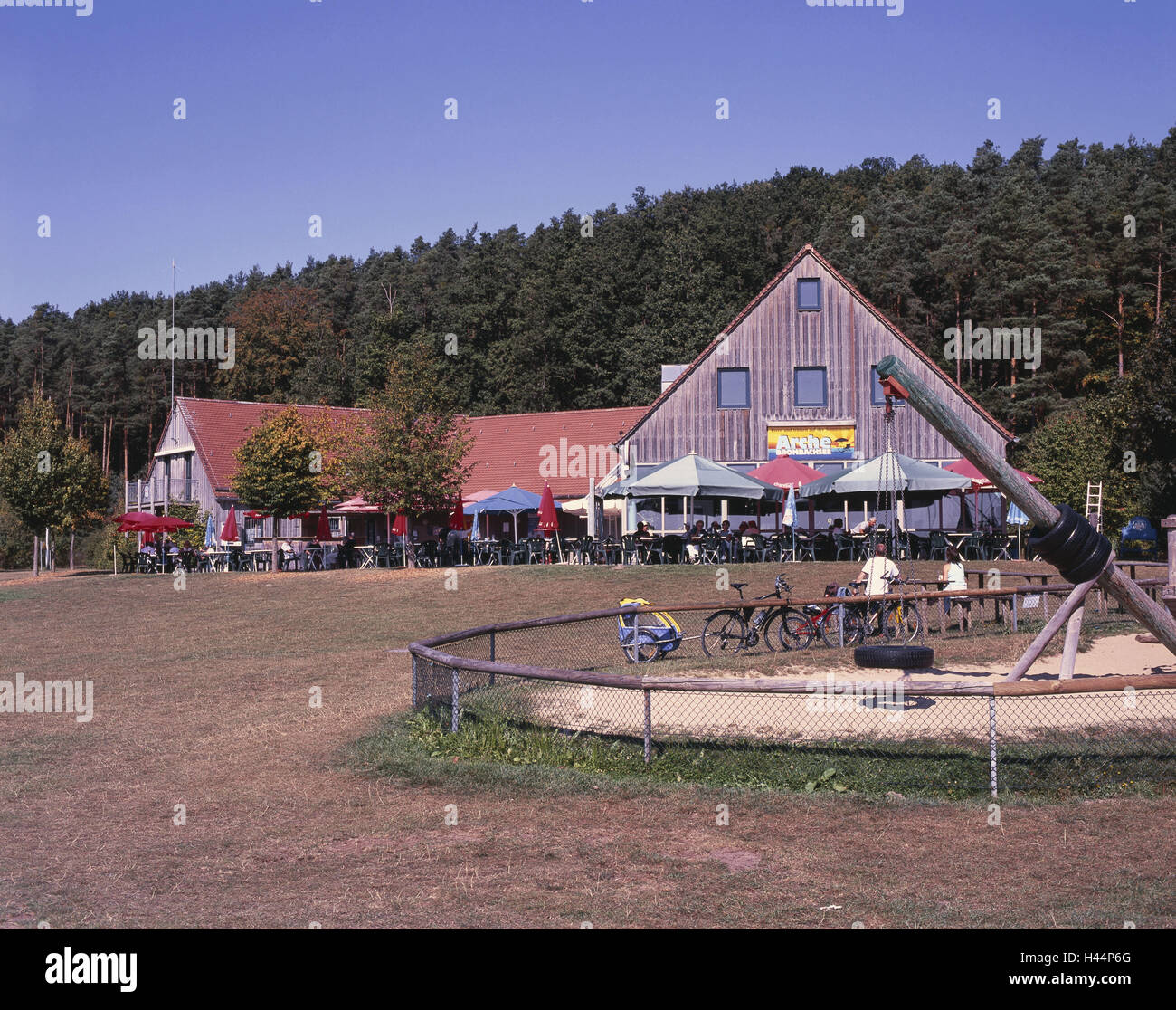 Germany, Franconia, field Plein, bromine brook lake, leisure time plant ...