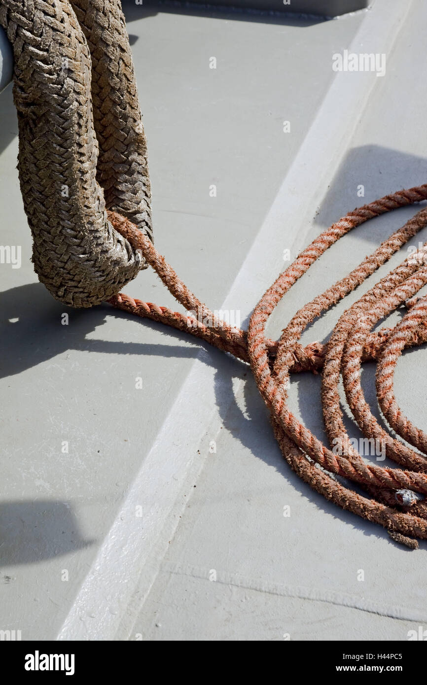 Ship, detail, ropes Stock Photo - Alamy