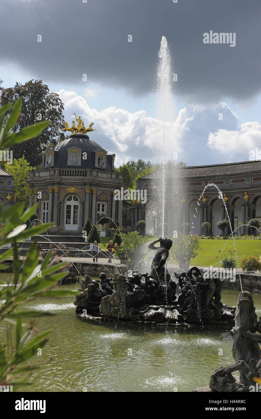 Germany, Bavaria, Bayreuth, the Hermitage Museum, park, well, water ...