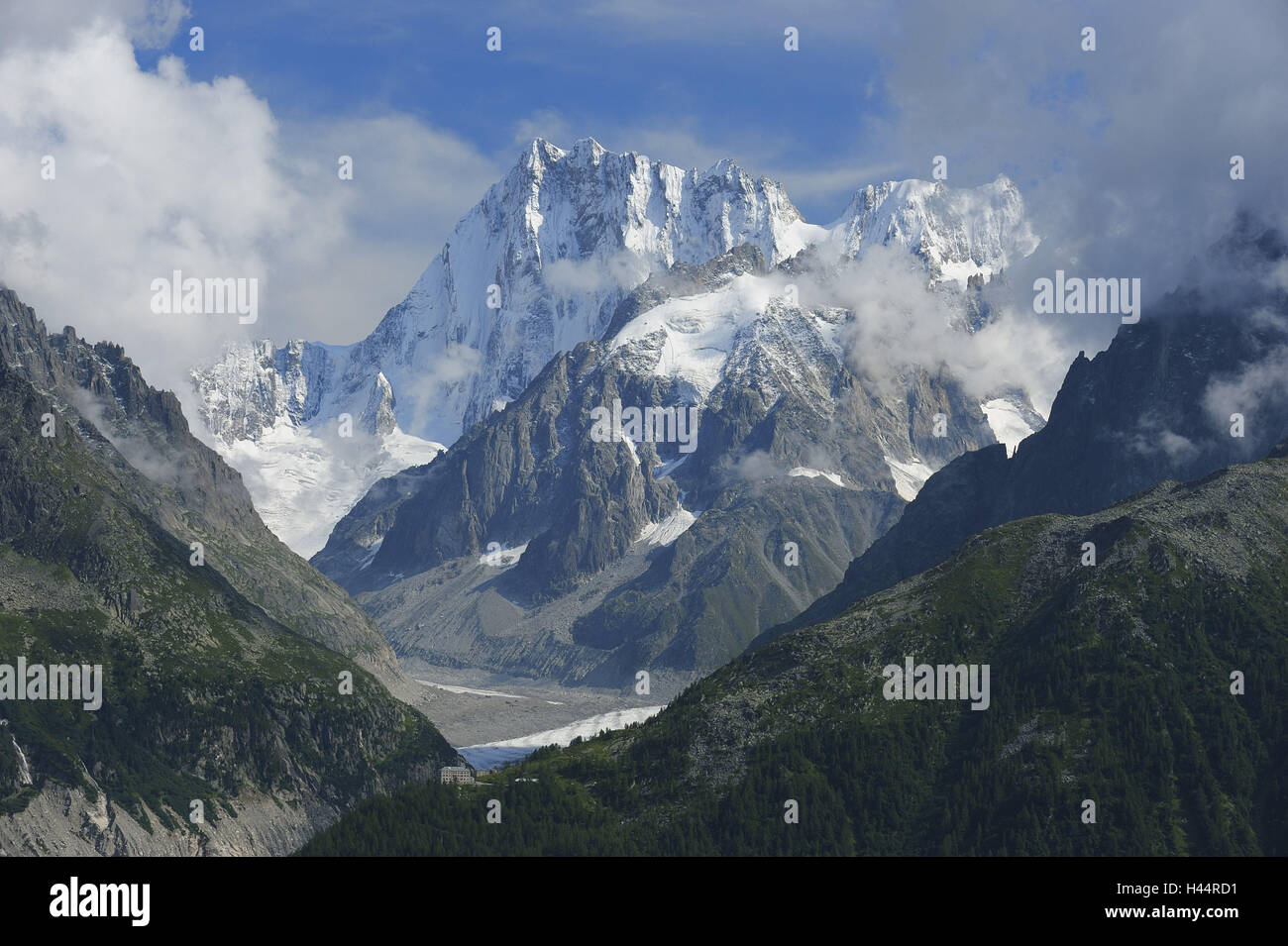 Montenvers view hi-res stock photography and images - Alamy