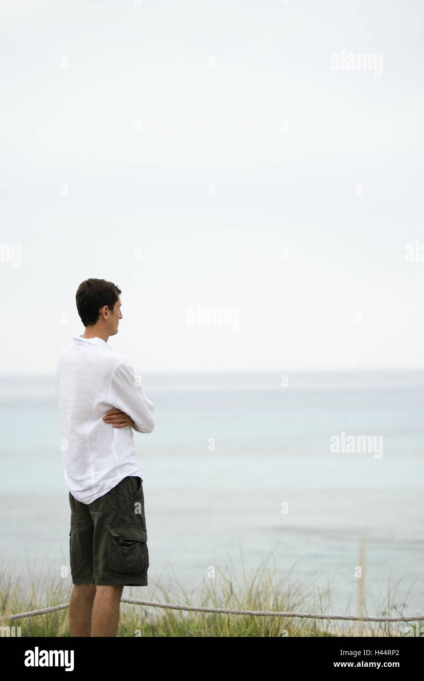 Ibiza beach man back view hi-res stock photography and images - Alamy
