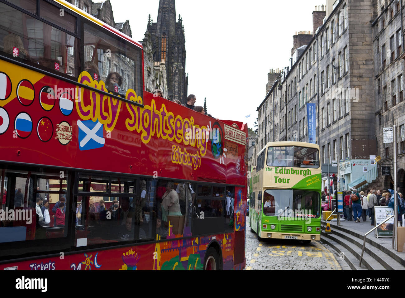 Great Britain, Scotland, city Edinburgh, Edinburgh, street scene Stock ...