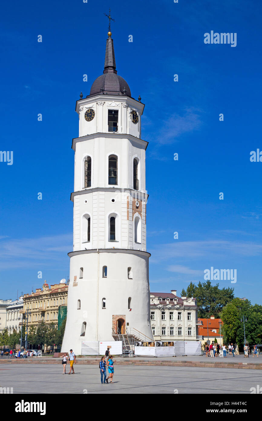 The belltower at Vilnius Cathedral Stock Photo - Alamy