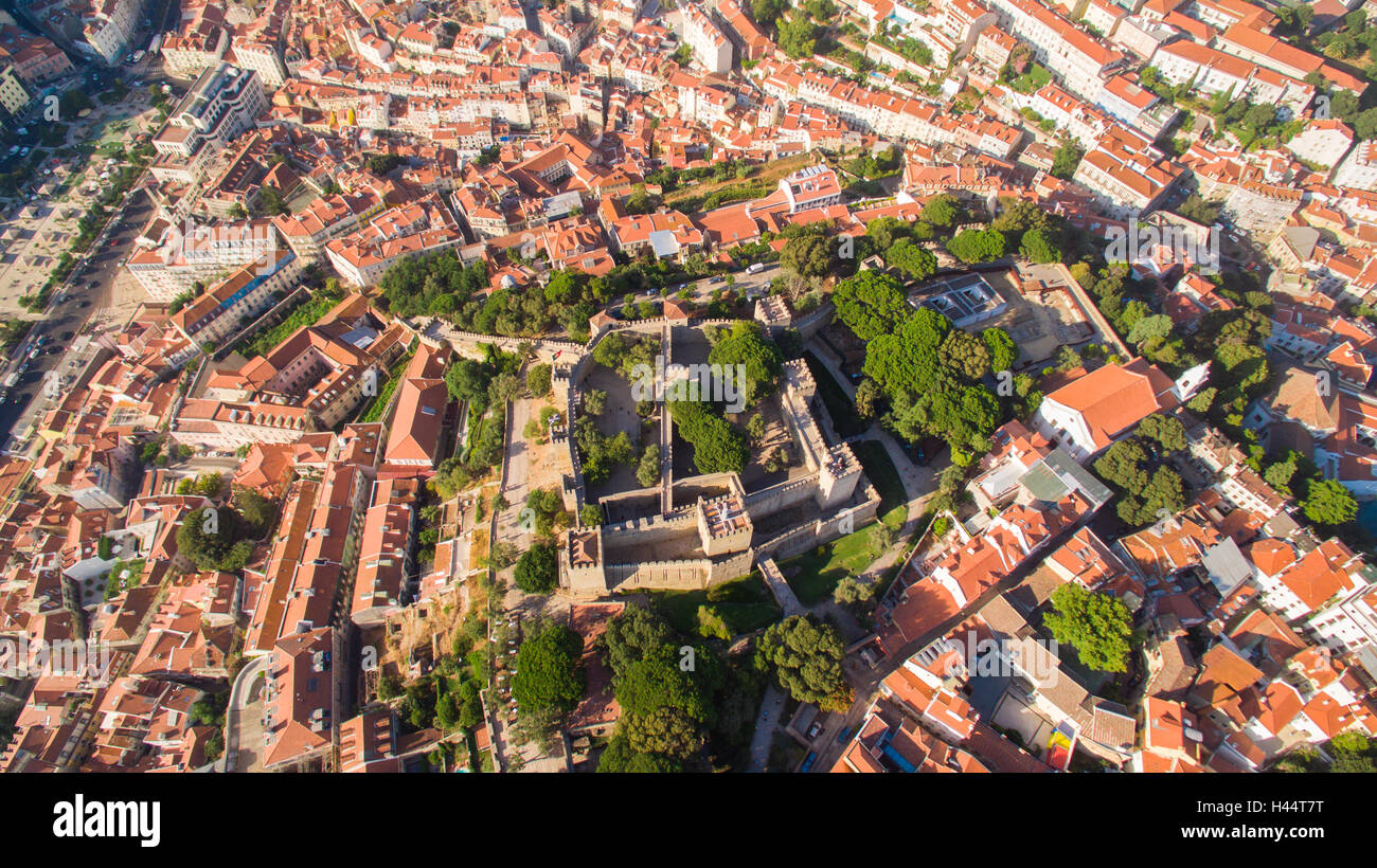 Castle of Saint George Lisbon view from above Stock Photo - Alamy