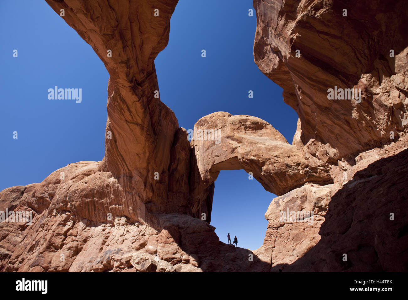 The USA, Utah, Colorado plateau, Arches Nationwide park, Devils guards ...