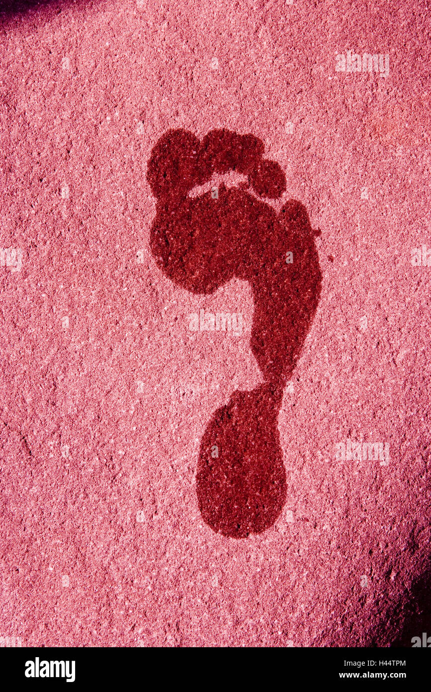 Bloody footprint hi-res stock photography and images - Alamy