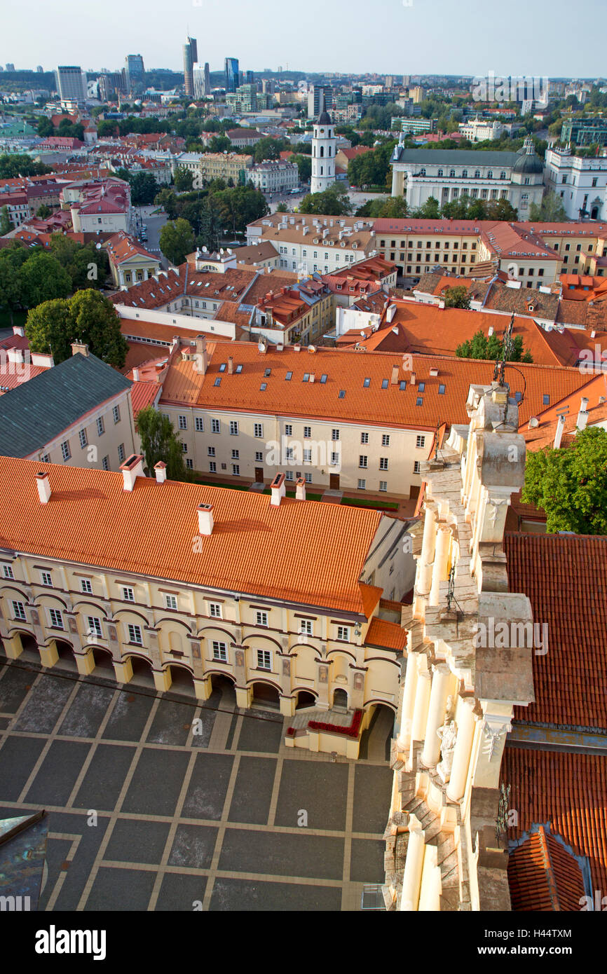 Overhead of Vilnius old town Stock Photo - Alamy