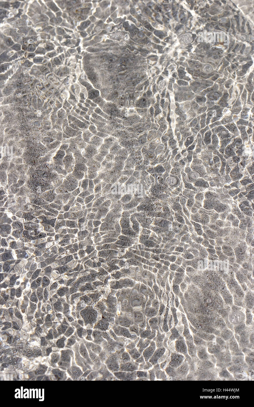 Water surface, Sand, waves, from above Stock Photo - Alamy