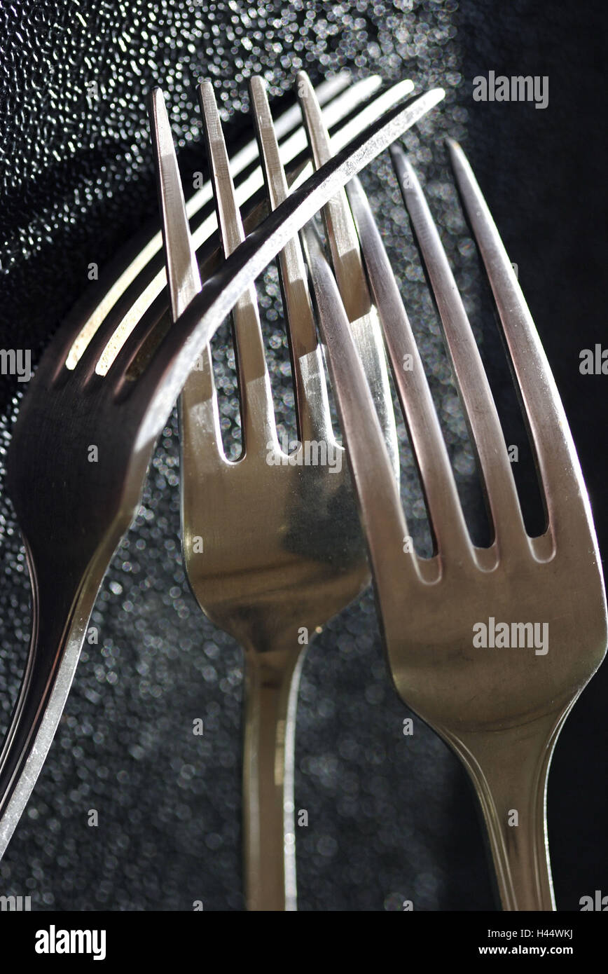 Forks, close up Stock Photo - Alamy