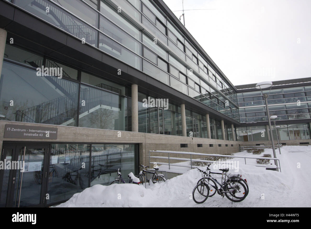 Germany, Lower Bavaria, Passau, university, bicycles, winters, Bavaria ...