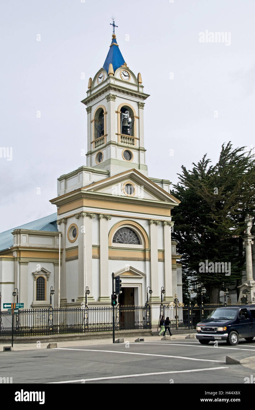 Chile, Patagonia, Peninsula Brunswick, Punta Arenas, cathedral, builds ...