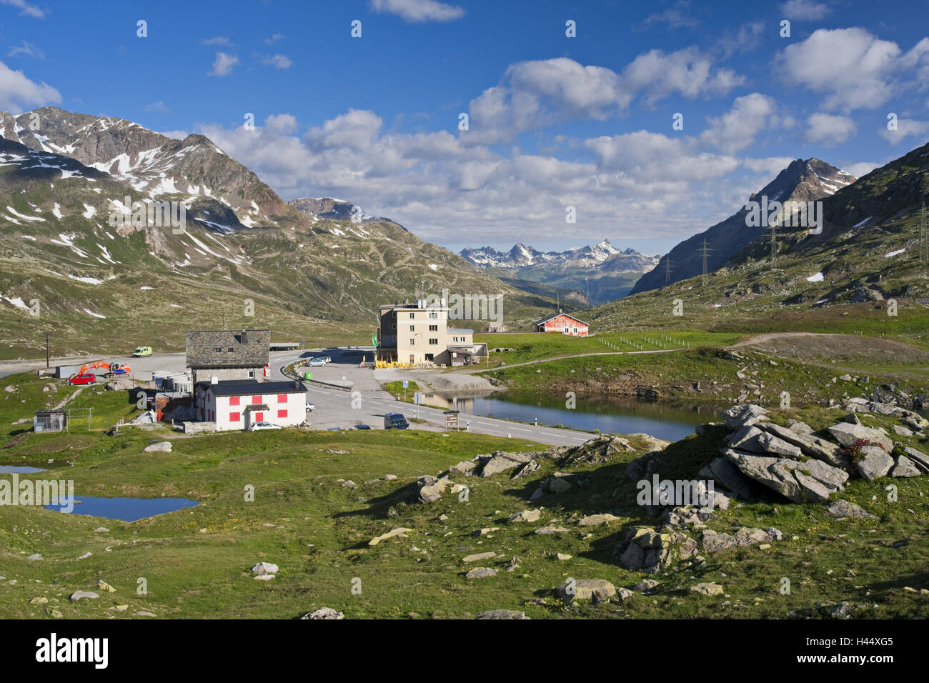 Switzerland, Grisons, Bernina Pass, summit Stock Photo - Alamy