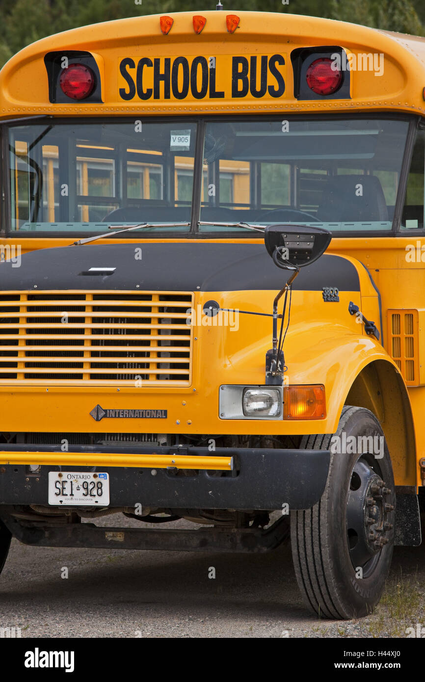 The USA, Michigan, school bus Stock Photo - Alamy