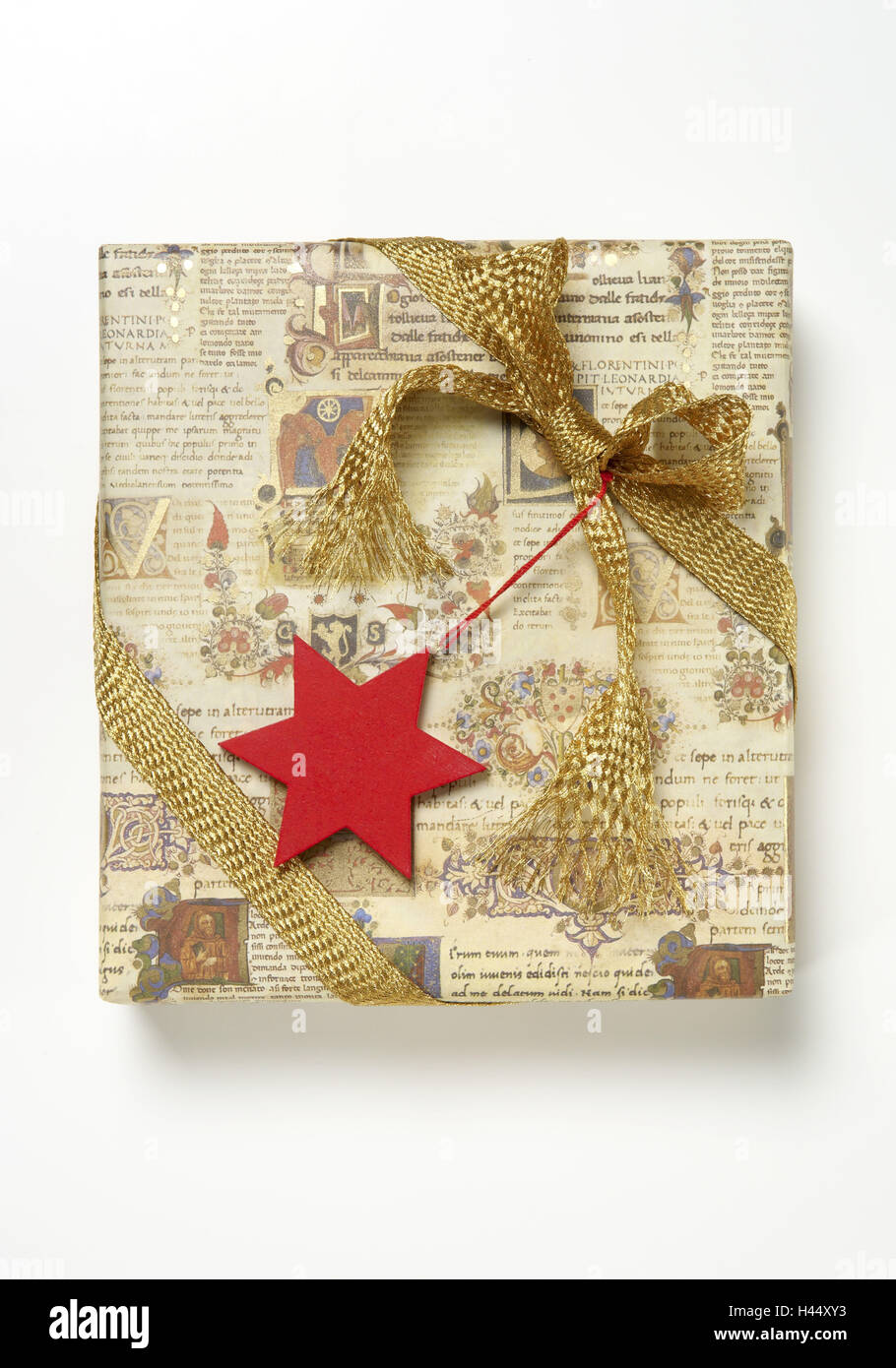 Present, ribbon, star Stock Photo - Alamy