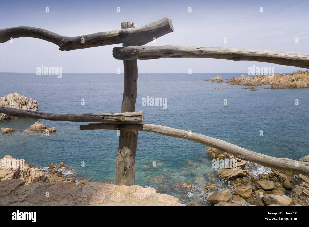 Italy, Sardinia, 'Costa Paradiso', stairs, railing, detail Stock Photo ...