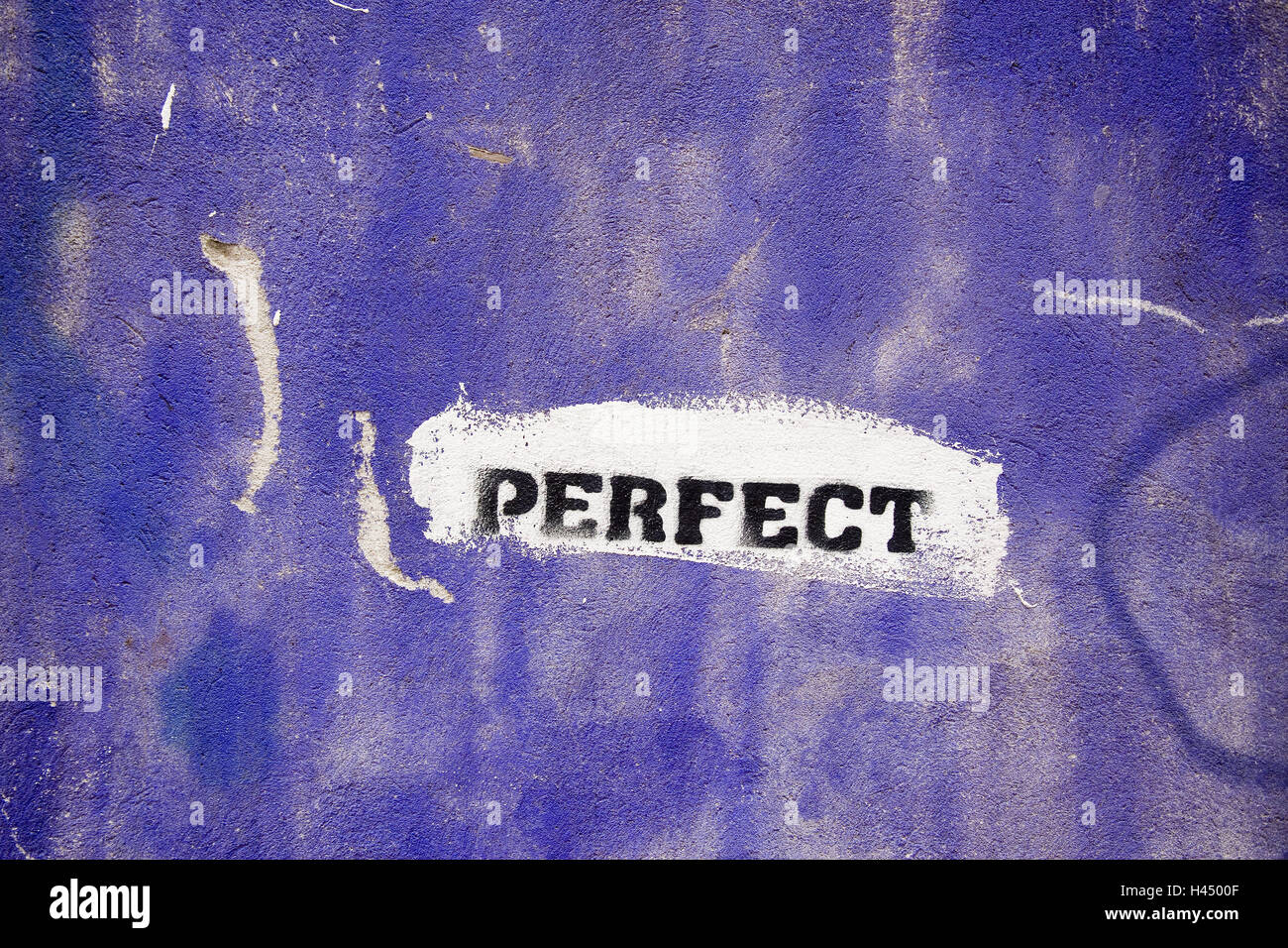 More poorly, detail, graffiti, "Perfect", Germany, Berlin, Berlin ...