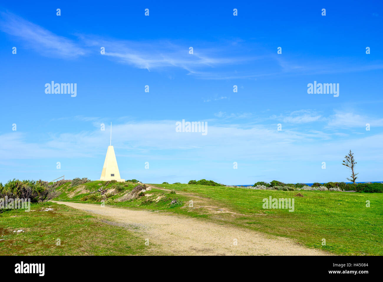 Port Elliot Obelisk at Horseshoe Bay, South Australia Stock Photo - Alamy
