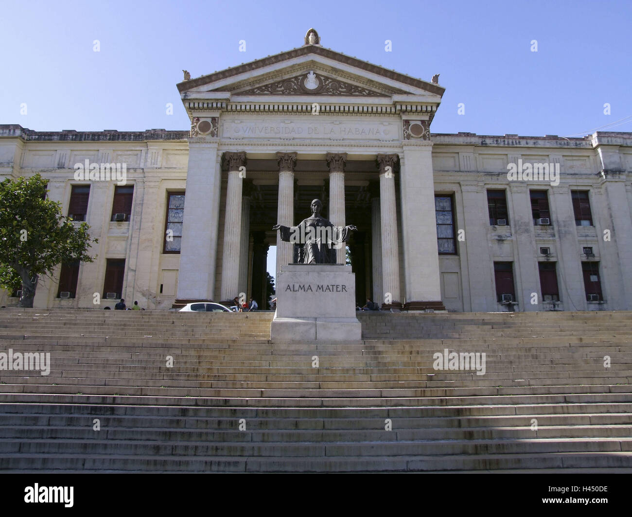 Stairs, university, Havana, Cuba, building, structure, historically ...