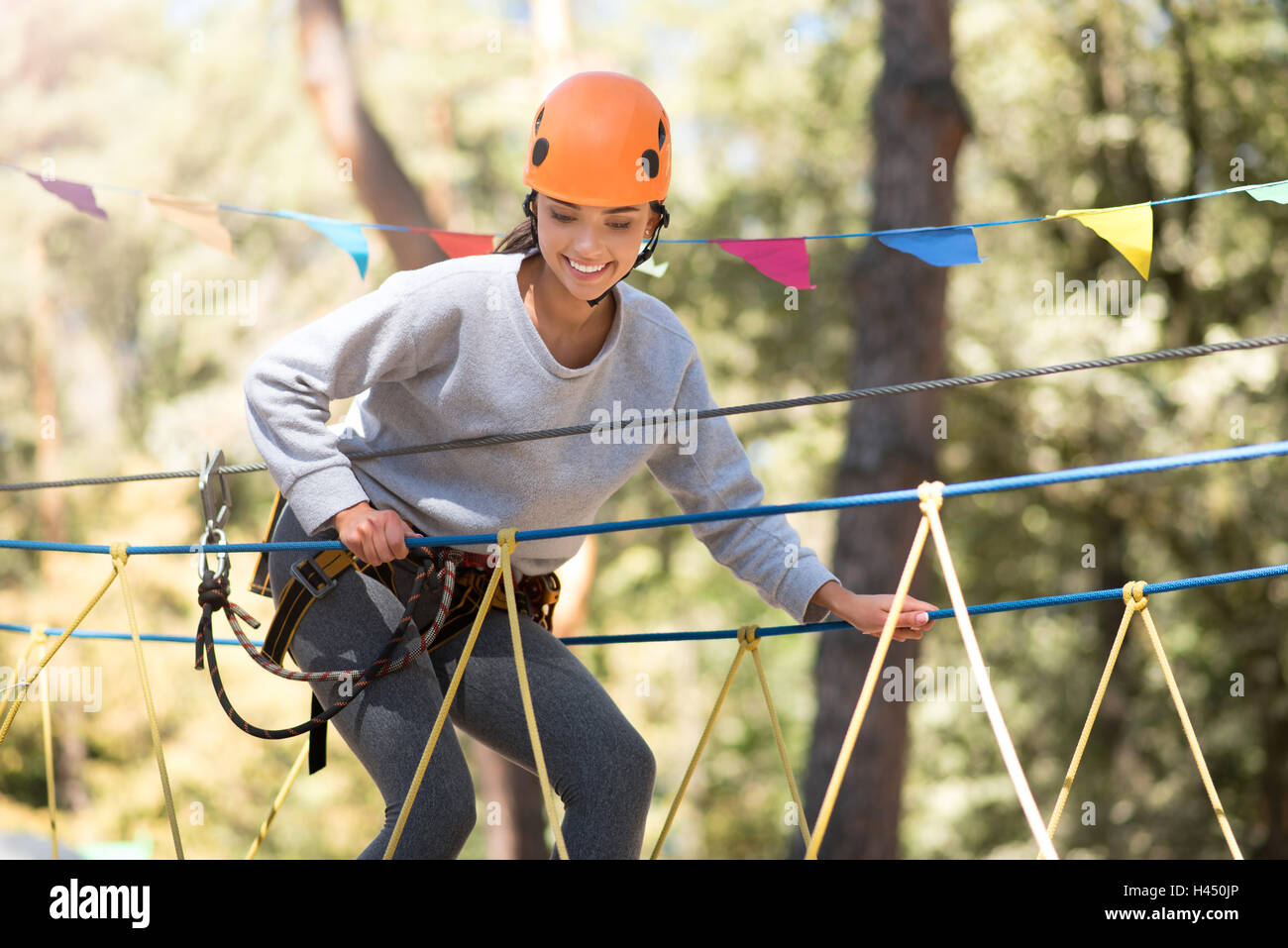 Person trying to balance hi-res stock photography and images - Alamy