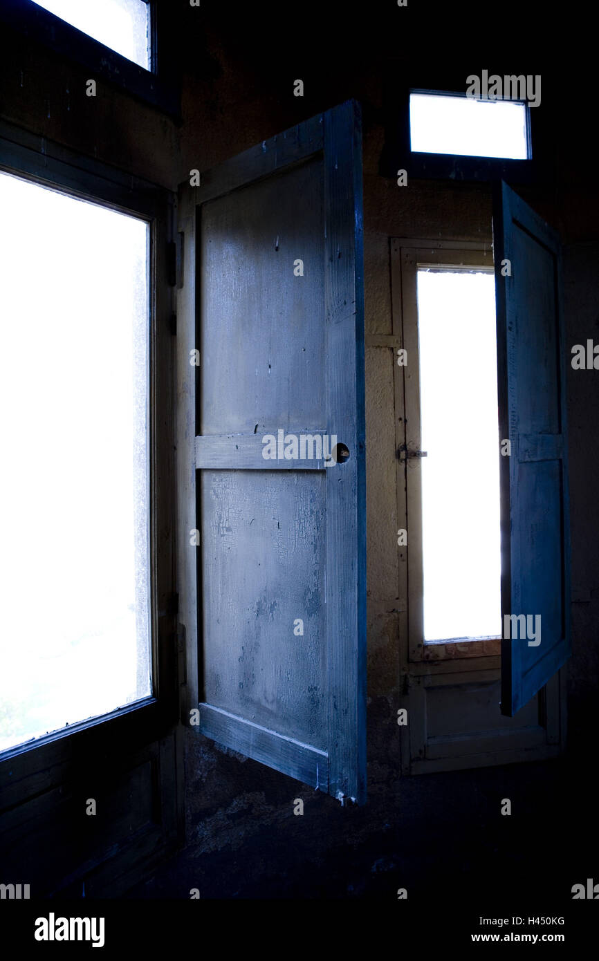 Tower room, window, opened Stock Photo - Alamy