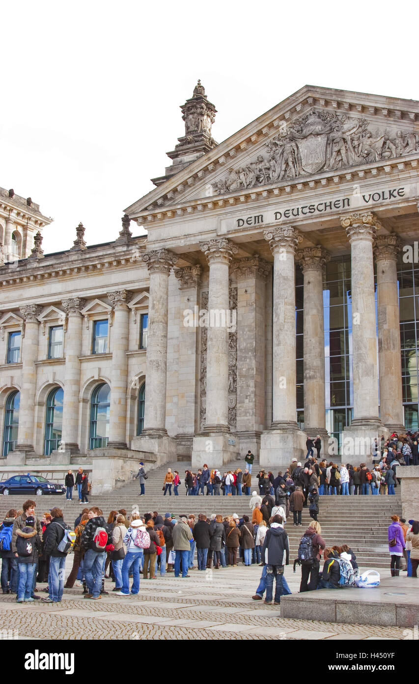 Germany, Berlin, Reichstag, steps, tourists Stock Photo - Alamy