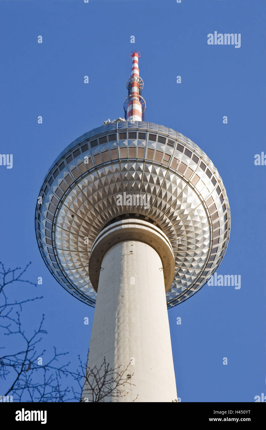 Germany, television tower, from below Stock Photo - Alamy