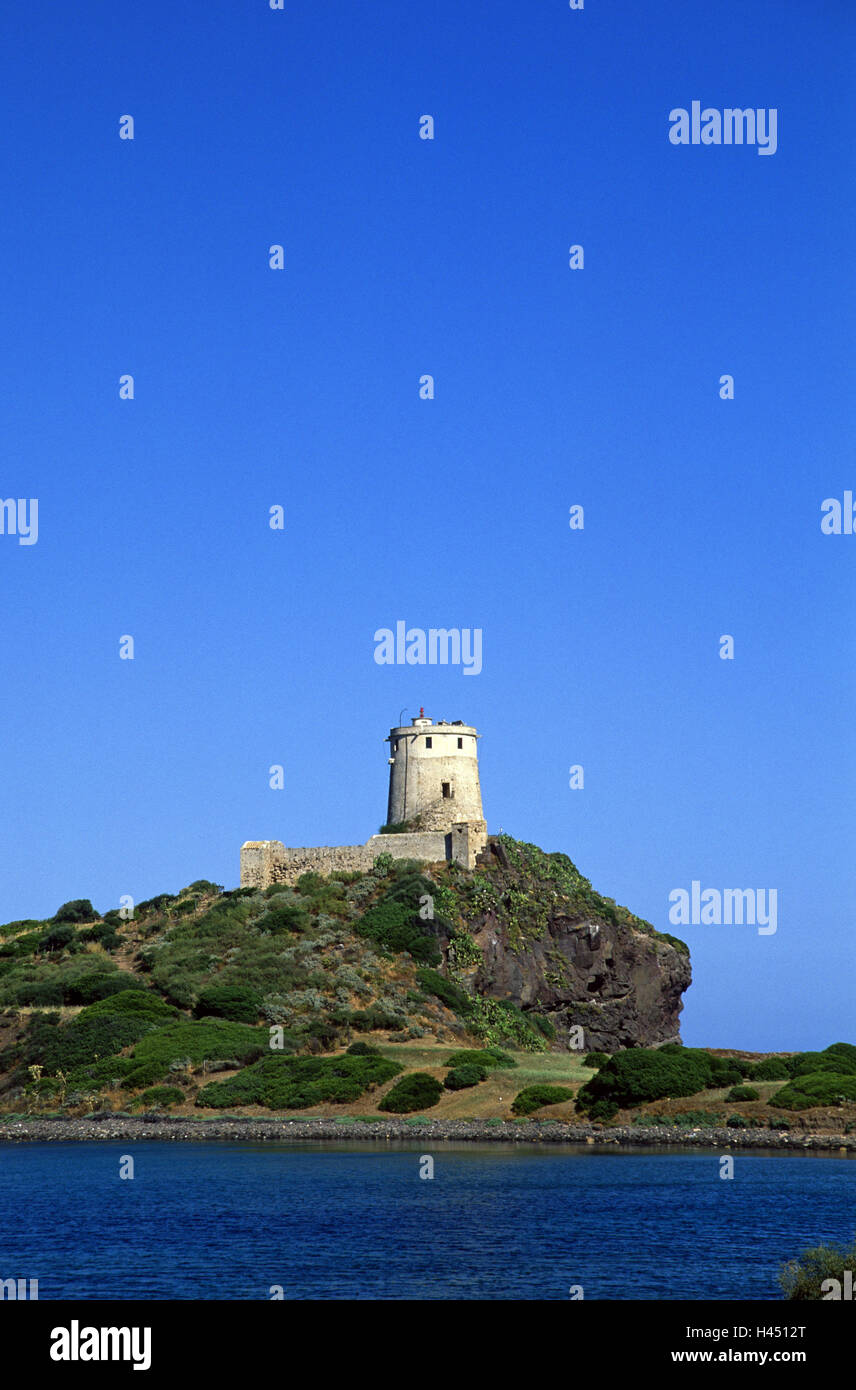 Italy, island Sardinia, Nora, tower 'Torre Jeazzo' Stock Photo - Alamy
