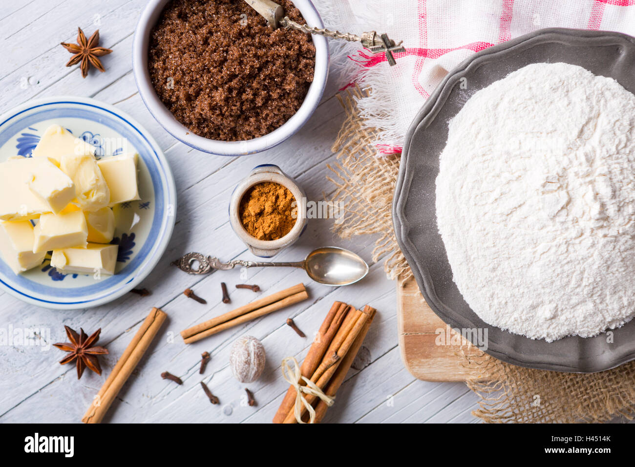 All ingredients for 'pepernoten' or 'kruidnoten', a Dutch delicacy for ...