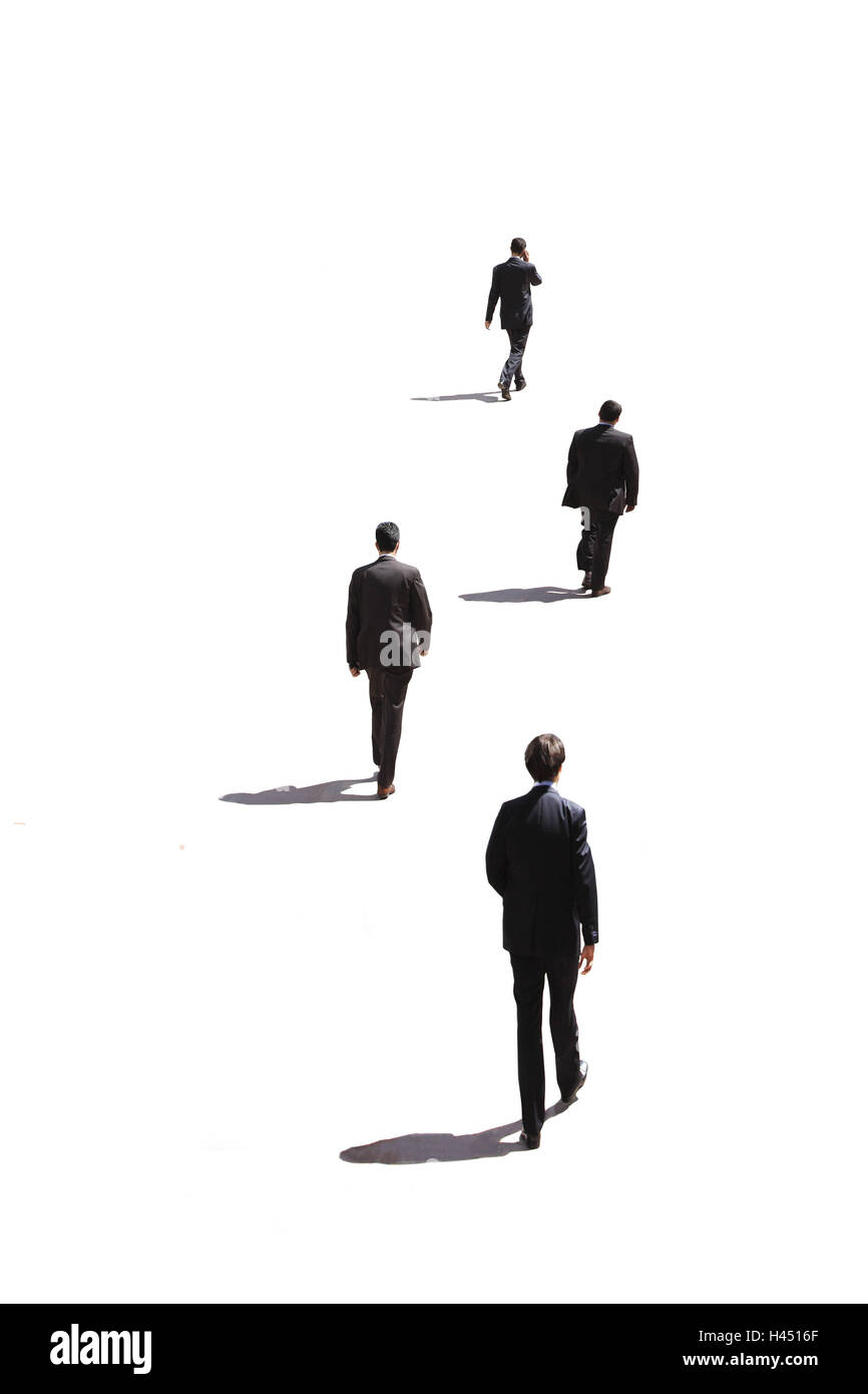 Business people, go, back view, from above Stock Photo - Alamy