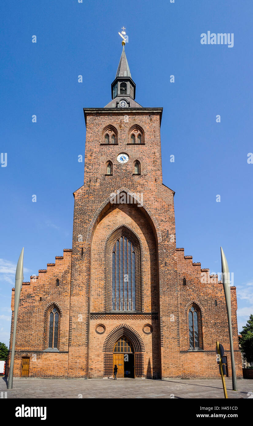 Denmark, Funen, Odense, view of St. Canute's Cathedral Stock Photo - Alamy