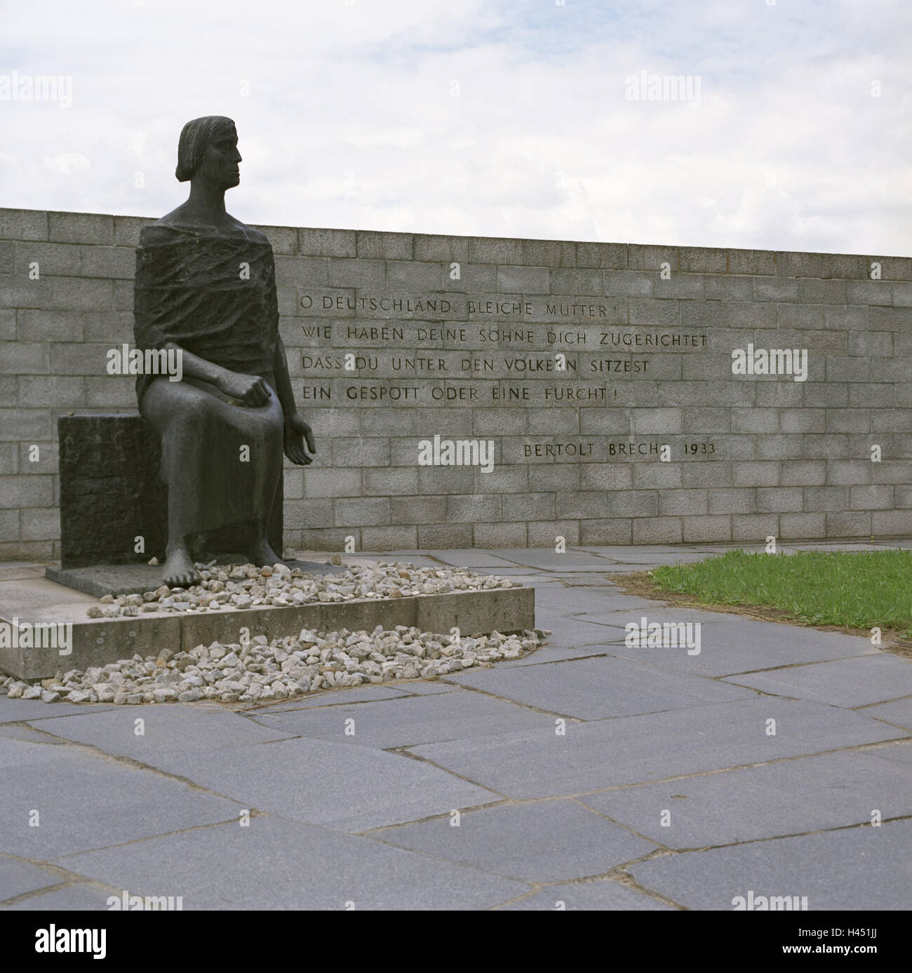 Austria, Mauthausen, concentration camp memorial, sculpture, GDR ...