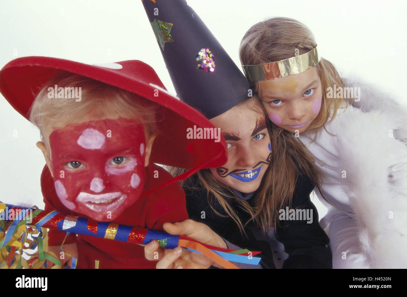 Carnival, children, lining, costumes, portrait, person, siblings, girls ...