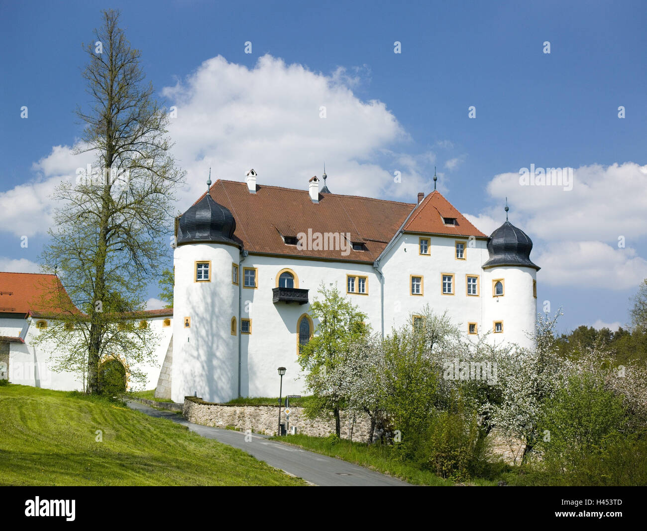 Germany, Bavaria, Aufseß, castle Unteraufseß, Franconia, Frankish ...
