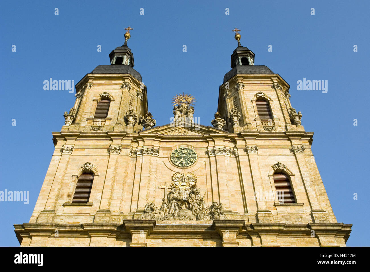 Germany, Bavaria, Gößweinstein, basilica to the holy Trinity, landmark ...