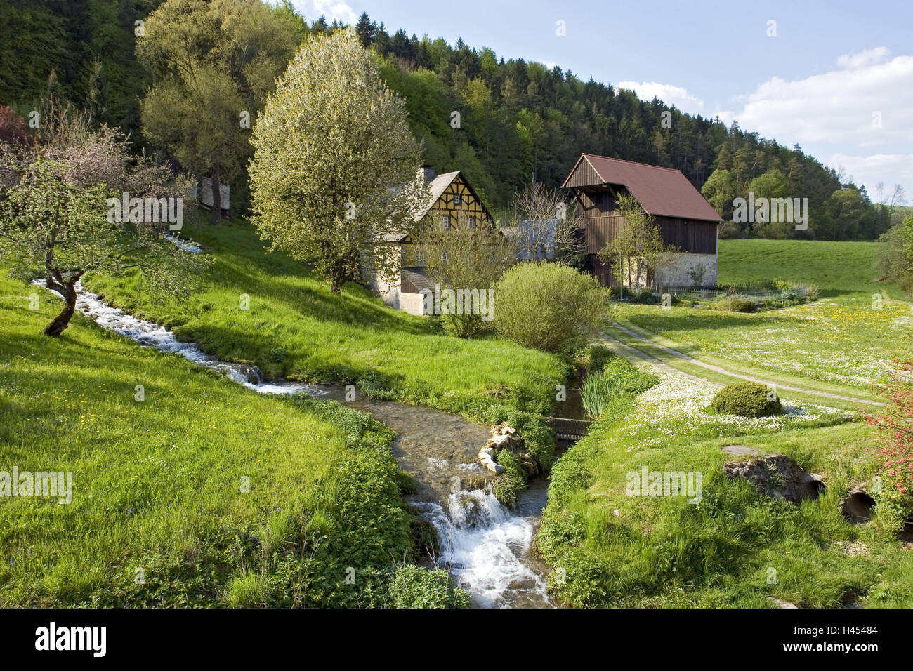 Germany, Bavaria, Heiligenstadt (town), Veilbronn (village), scenery ...