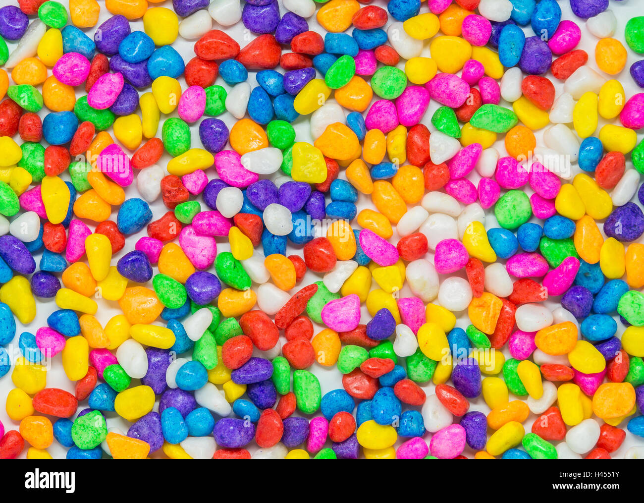 Colorful stone pattern on white background and selective focus Stock ...