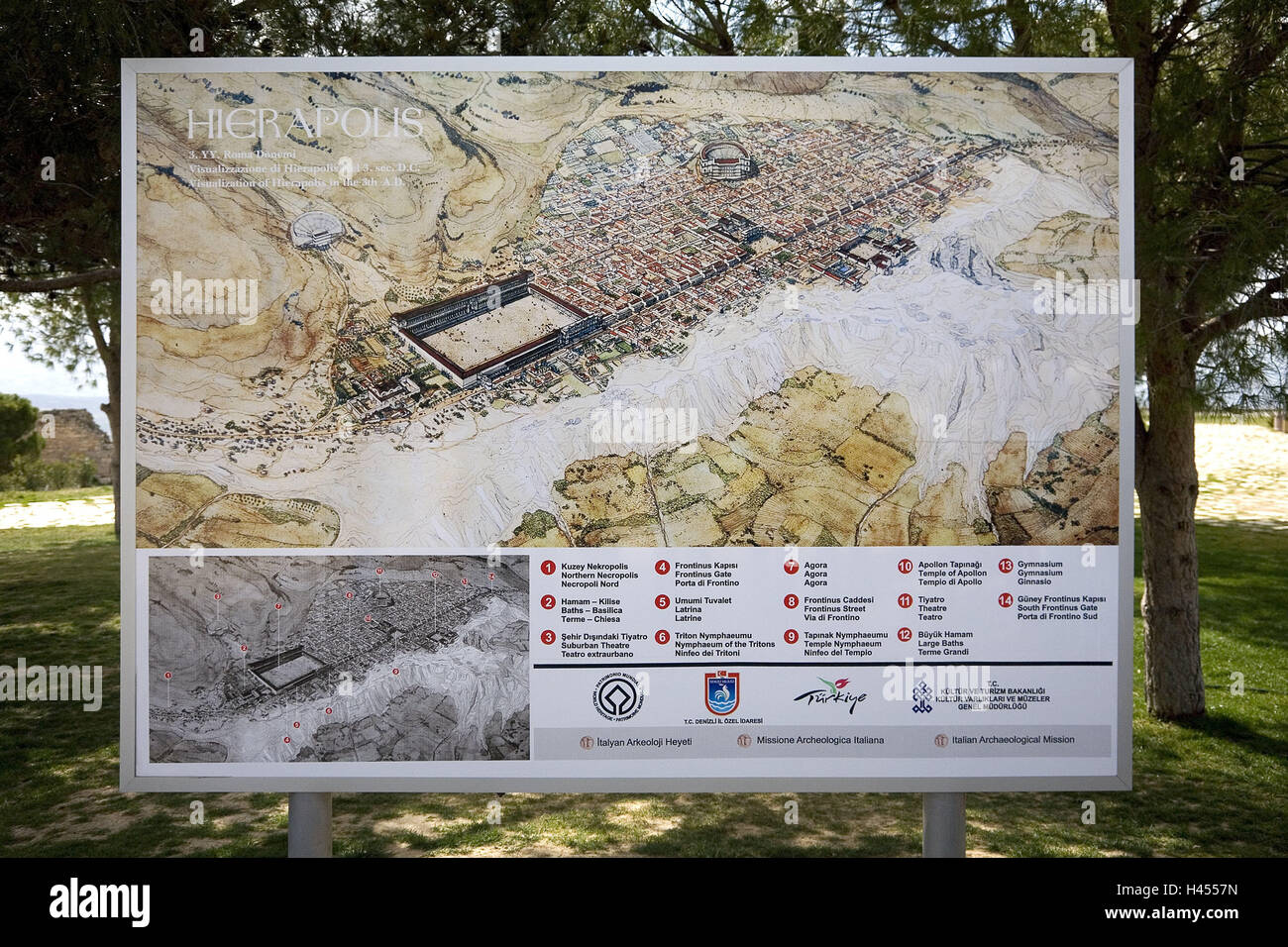 Hierapolis map hi-res stock photography and images - Alamy